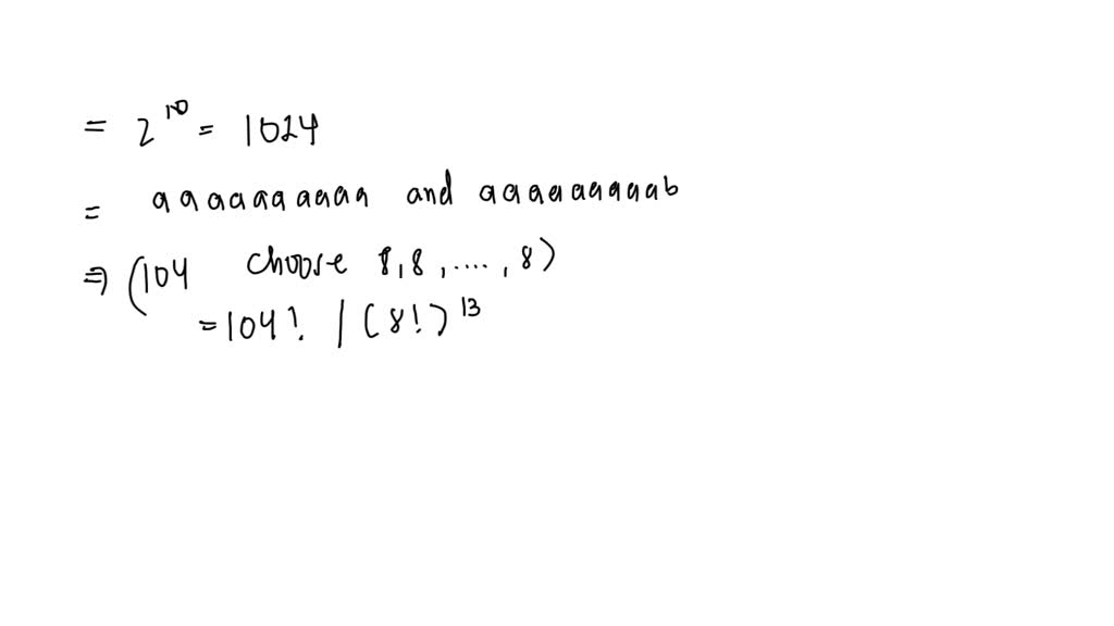 SOLVED: Consider the set of words (character strings) consisting of "a" and "b", e.g. "aaba ...