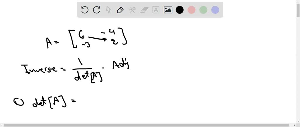 Solved Use The Inversion Algorithm To Find The Inverse Of The Given Matrix If The Inverse