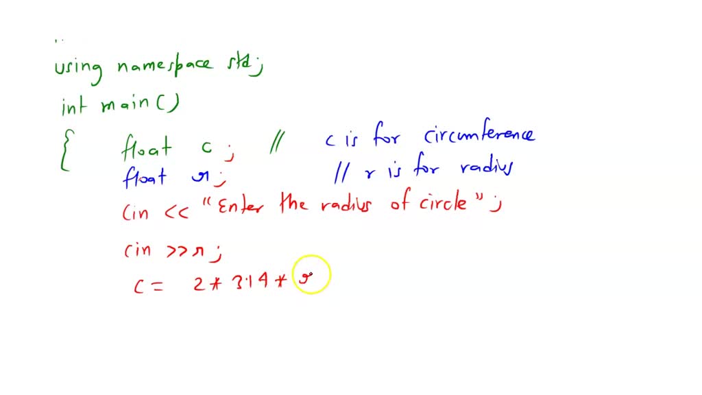 Solved Jawab Lengkap Ya Make C Program To Calculate Circumference Of A Circle