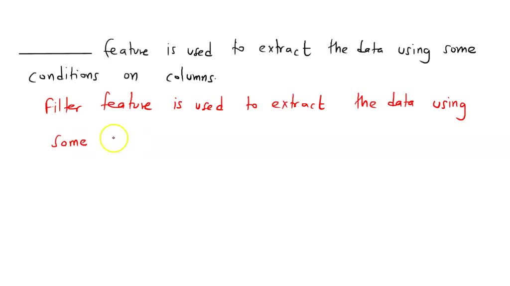 SOLVED: A keyword that specifies the fields (e.g. column values) that ...