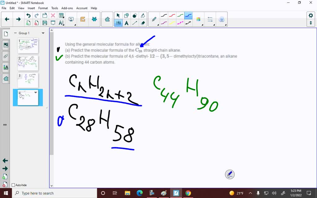 SOLVED: Using the general molecular formula for alkanes: (a) Predict ... SOLVED: Using the general molecular formula for alkanes: (a) Predict ...