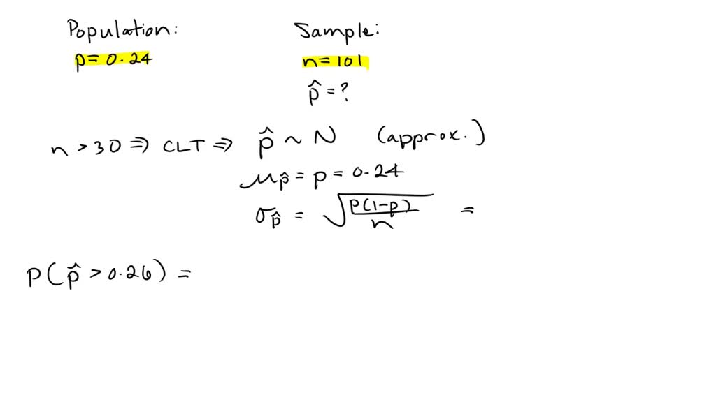 SOLVED: Below, n is the sample size, p is the population proportion and ...