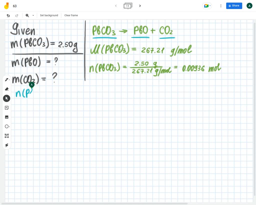 Calculate the amount in grams of lead(ii) oxide and carbon dioxide that ...
