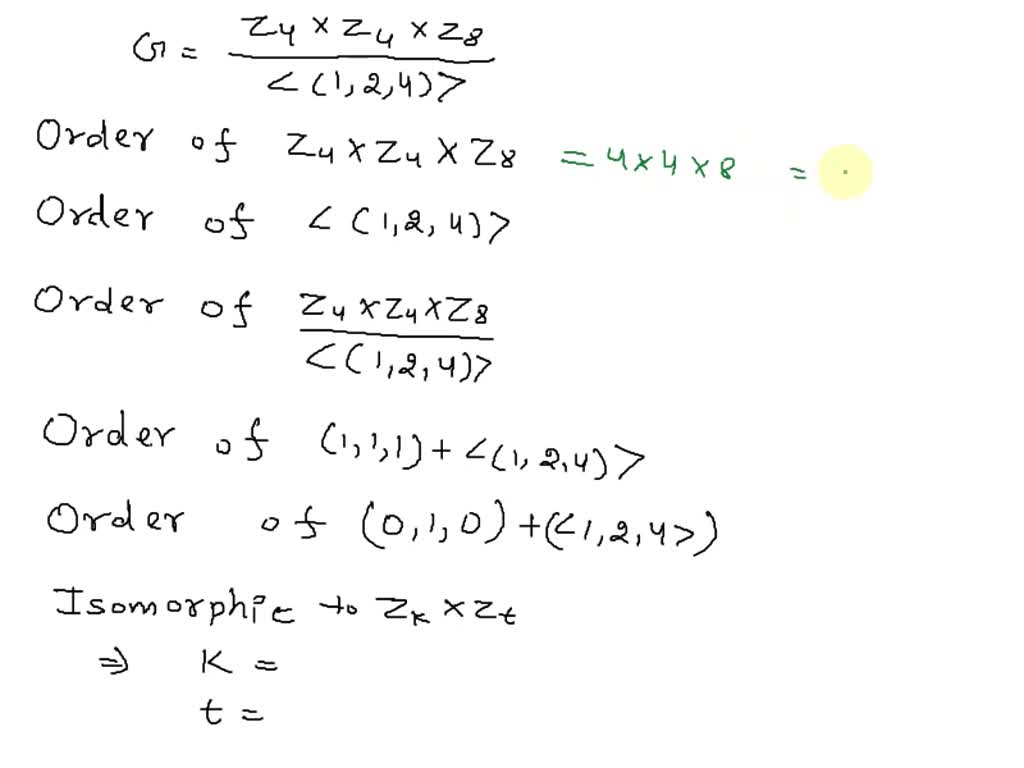 SOLVED: Determine the class equation for non-Abelian groups of orders ...