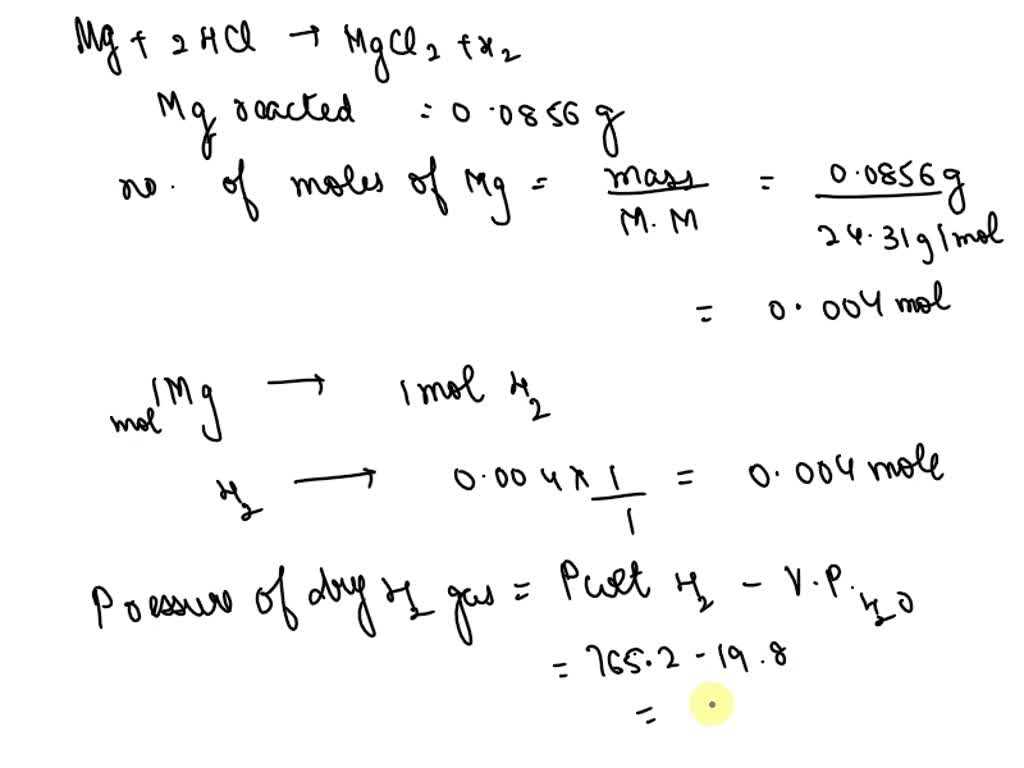 SOLVED: Suppose you are performing a gas-producing reaction to ...