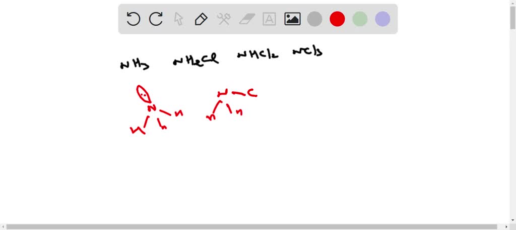 SOLVED: Compare the symmetry elements possessed by NH3, NH2Cl, NHCl2 ...