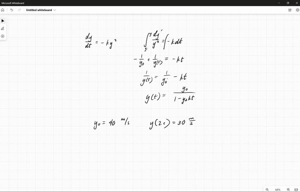 SOLVED: According to the drag equation, the velocity of an object ...