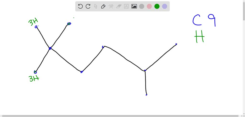 SOLVED: What is the chemical formula of the following carbon skeleton ...