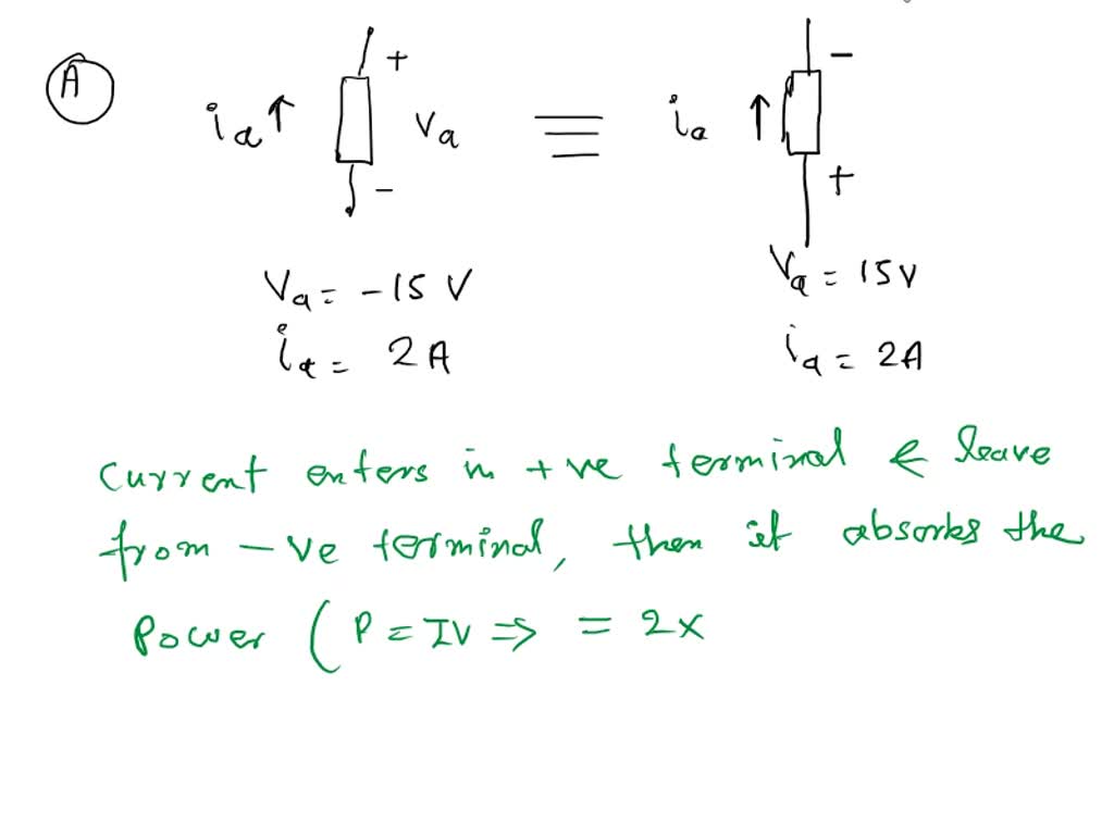 Solved Compute The Power For Each Element Shown In The Following Figure For Each Element 