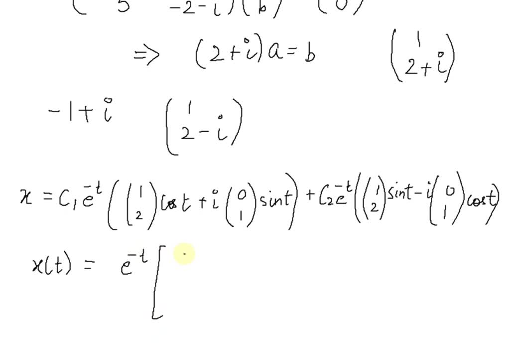SOLVED: Find fundamental matrix for the system x' (t) = Ax(t) for the ...