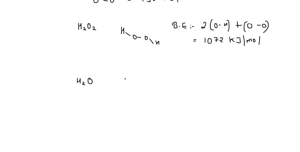 SOLVED: Calculate the enthalpy change when liquid hydrogen peroxide ...