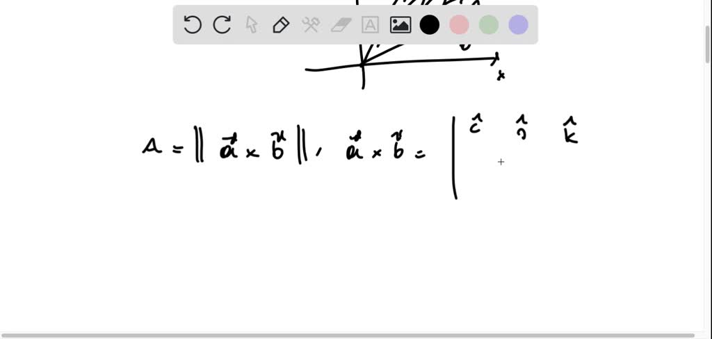 SOLVED: Find a 2 * 2 determinant formula for the area of the triangle ...