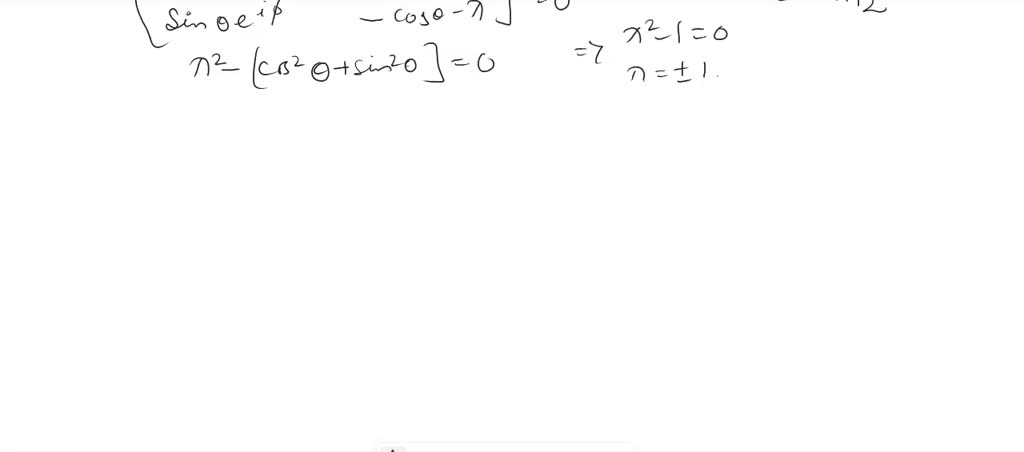 Solved Consider Consider A Particle Of Total Angular Momentum J 1 Find The Matrix For The