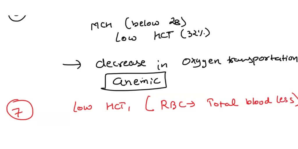 SOLVED: 20-year-old female has Hct : 32%,an MCV 78,and an MCH 24 Shc is ...