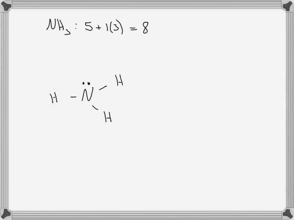 SOLVED: Part A The Lewis structure of ammonia (NH3) is shown below: Hnh ...
