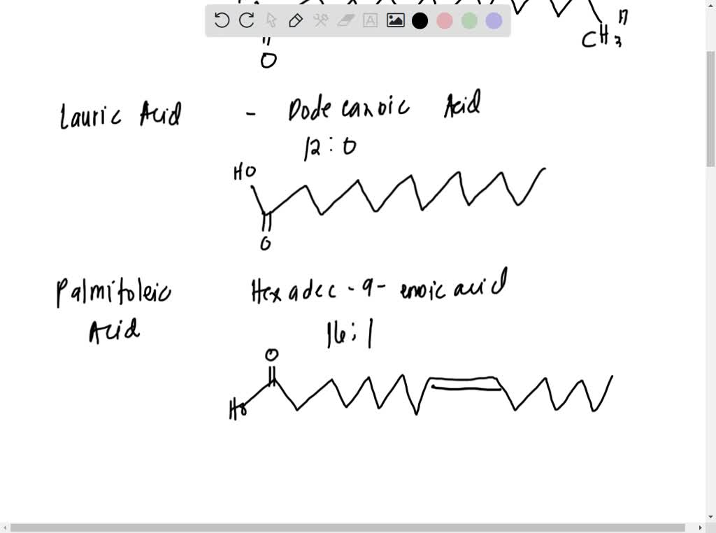 SOLVED: If you can't answer all, please skip!! Draw the structure of an Omega-7 fatty acid with ...