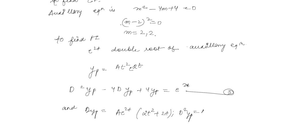 SOLVED: No. 10 Which rule apply DE while solving it by method of undetermined coefficients dy dy ...