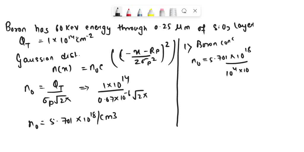SOLVED: Phosphorus is implanted into p-type Si substrate to form a n-p ...