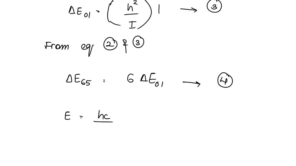 SOLVED: [10 pts] The [ = 5 to / = 6 rotational absorption line of a ...