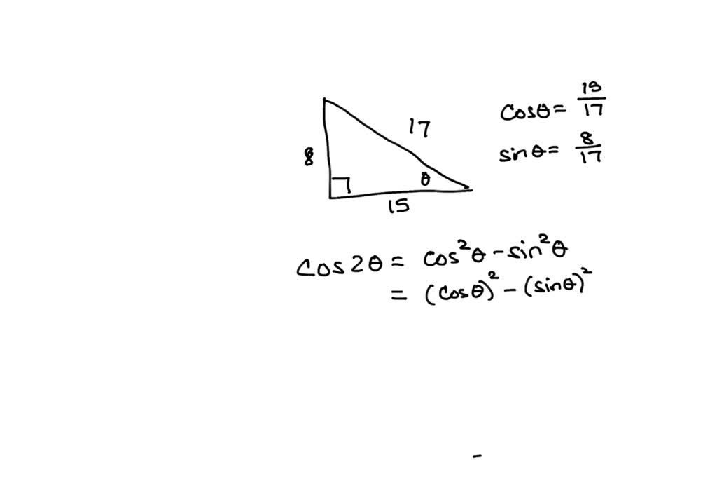 SOLVED: Use the figure to find the exact value of the trigonometric function cos 20.