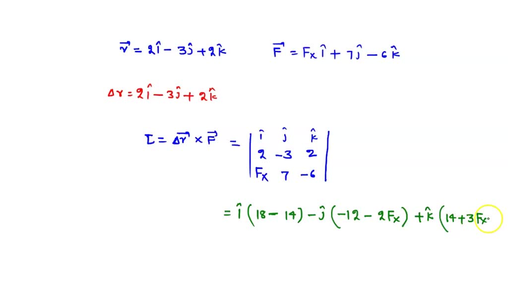 SOLVED: Text: A particle moves through an xyz coordinate system while a force acts on it. When ...