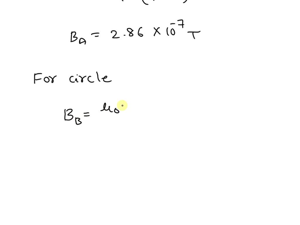 SOLVED: The loop shown in the figure is carrying a current of 3.857 A, and the distance r = 1.4 ...