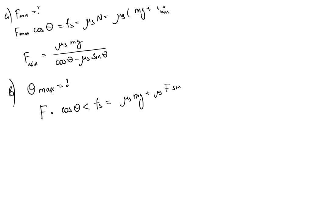 SOLVED: Text: A box of mass m rests on a rough, horizontal surface with a coefficient of static ...
