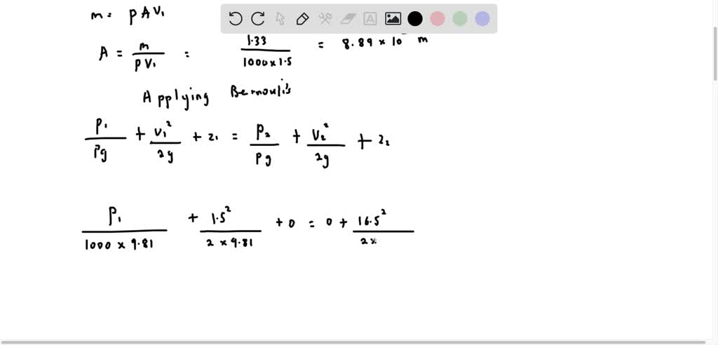 SOLVED: Consider water flow through a horizontal, short pipe at a rate ...