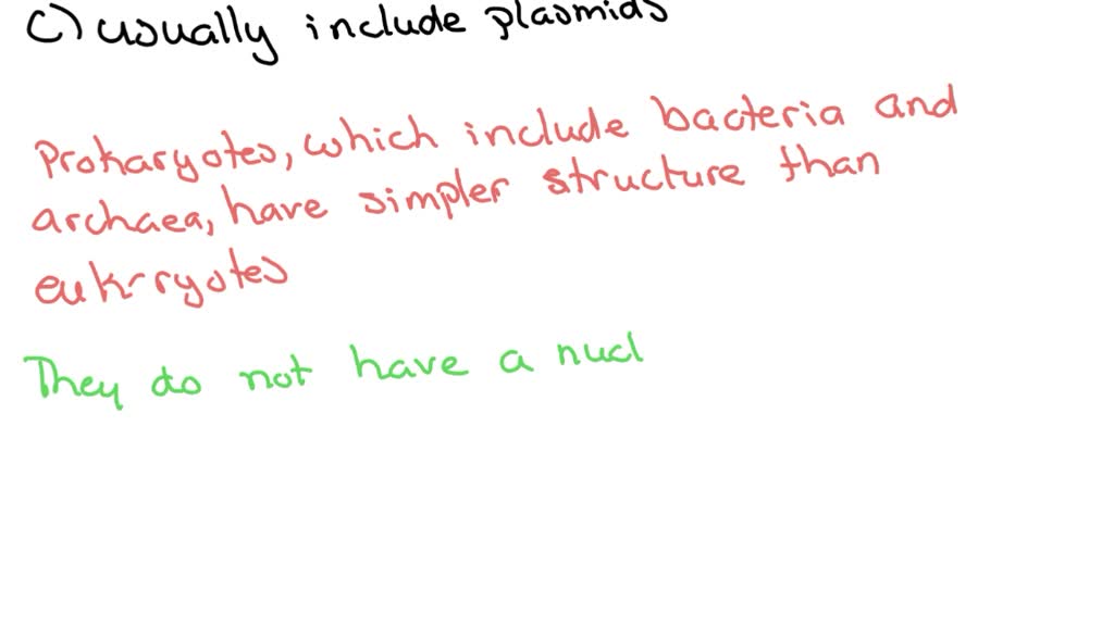 SOLVED: The genome of a prokaryote consists of a: A) Double-stranded ...