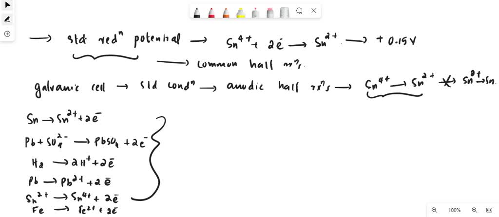 SOLVED: Selective Reduction The standard reduction potential for the ...