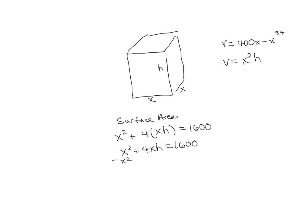 SOLVED: A fish tank in the shape of a cuboid is to be made from 1600 ...