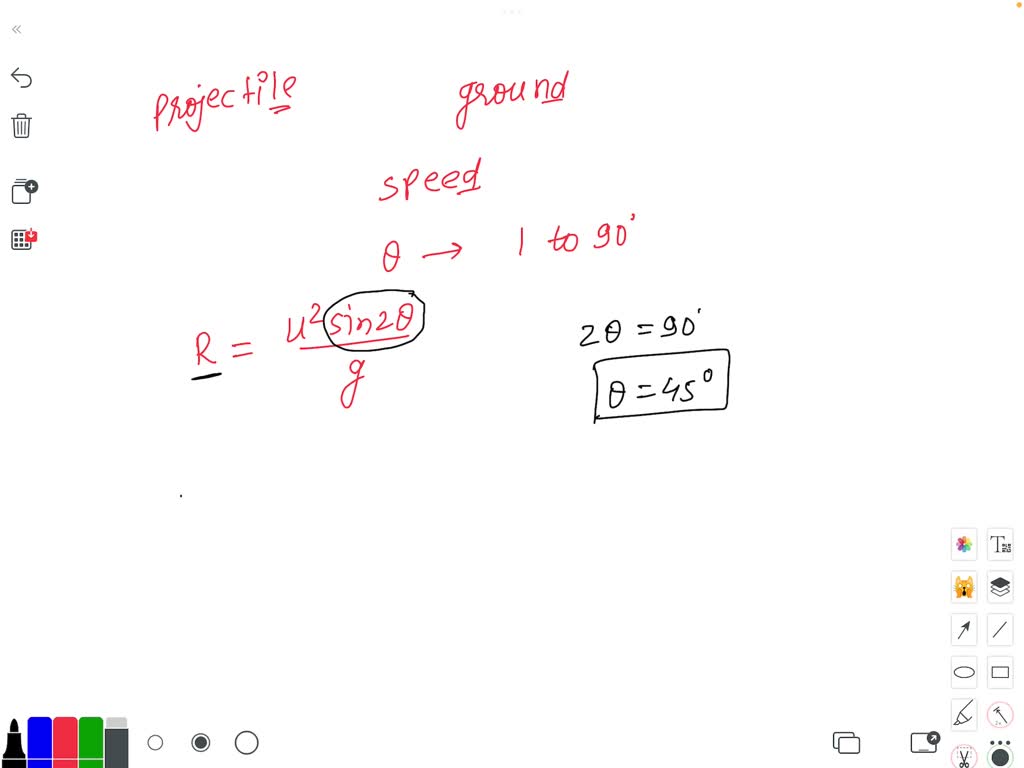 Solved In The Figure Two Projectiles Launched With The Same Initial Speed But At Different