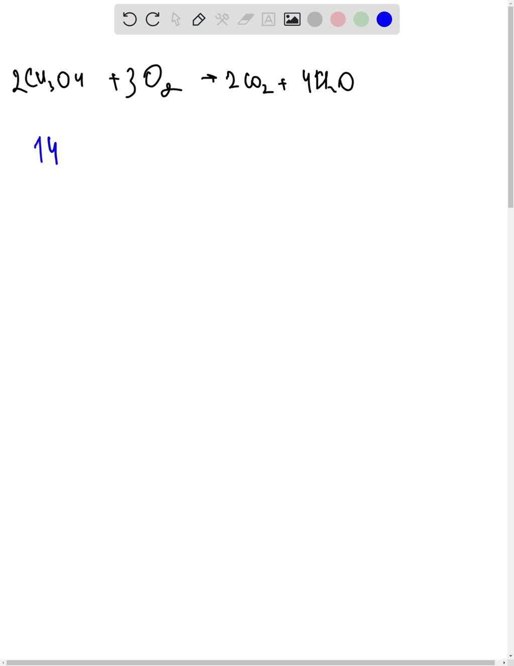 SOLVED: When two molecules of methanol (CH3OH) react with oxygen, they ...