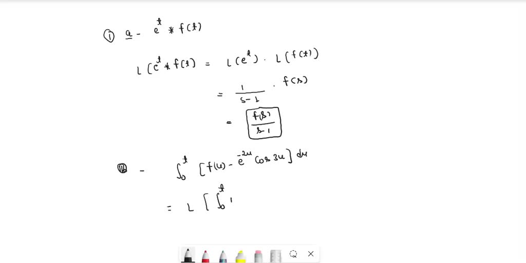 Solved Let F S Be The Laplace Transform Of F T Find The Laplace