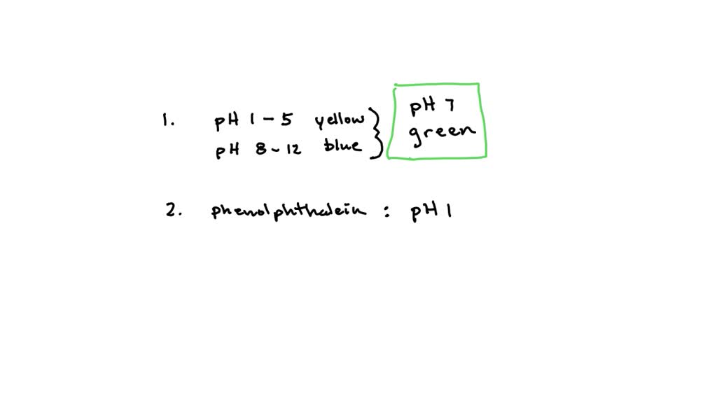 SOLVED: Pre-Lab Questions The color changes for phenolphthalein and two ...