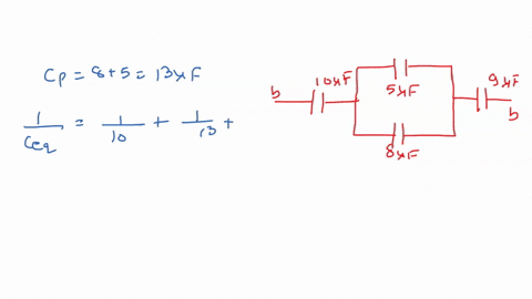 SOLVED: Cea capacitor Calculate 50 pF the equivalent capacitance of the combination the 1 where ...