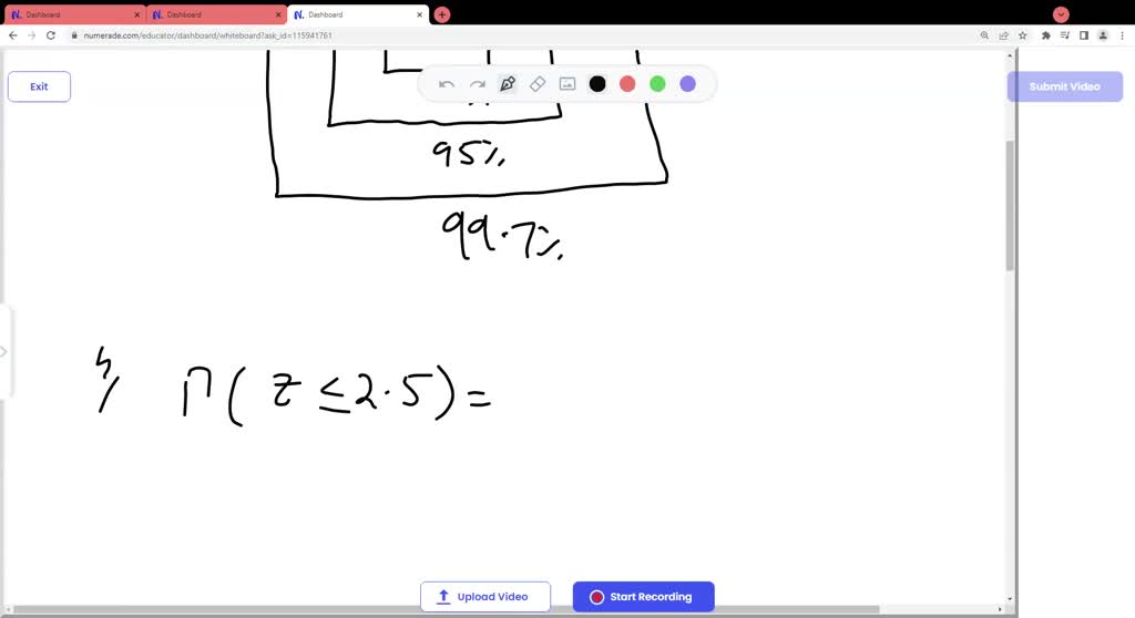 SOLVED: Draw a graph for the standard normal distribution. Label the horizontal axis at values ...