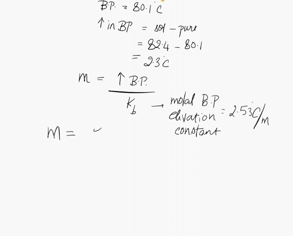 SOLVED: What is the freezing point of a solution of dibromobenzene ...
