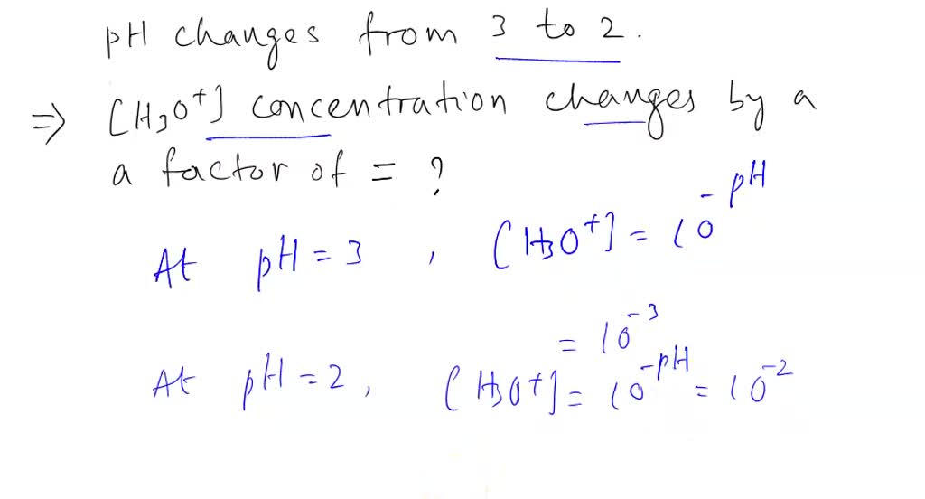 SOLVED: 3. The pH scale is logarithmic and the equation pH = -log[H+], where H+ is the ...