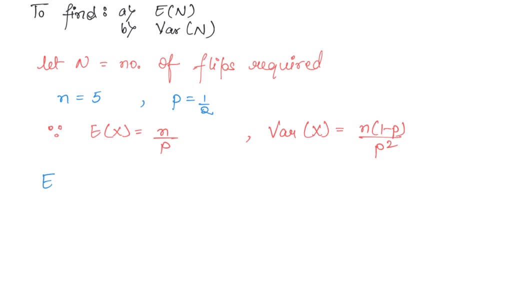 SOLVED: A coin, having probability p of landing heads, is flipped until a head appears for the ...