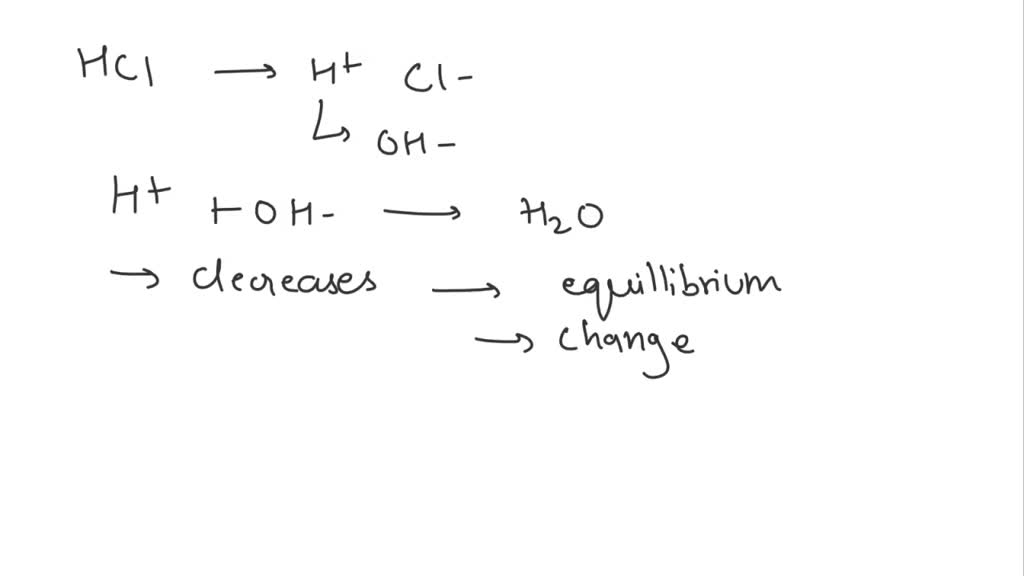 SOLVED: Mg (OH)2 (s) ⇌ Mg2+ (aq) + 2 OH- (aq) Adding HCl: Predict the ...