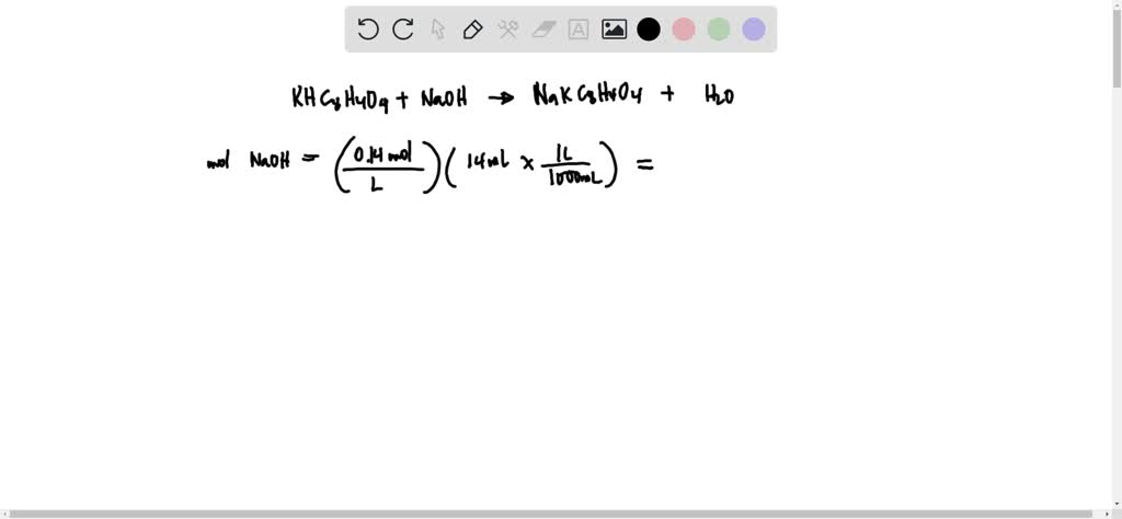 SOLVED: Calculate the mass of KHC8H4O4 (molar mass= 204.23g/mol) that ...