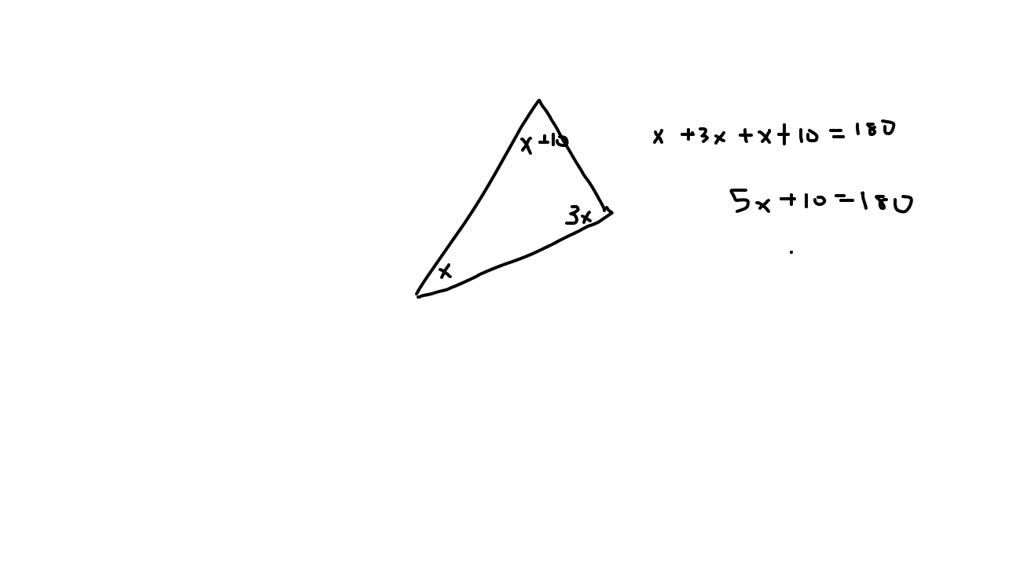 SOLVED: the size of the largest angle in a triangle is 3 times the size of the smallest angle ...