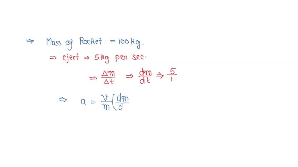 SOLVED: " At a certain instant of time the mass of a rocket going up ...