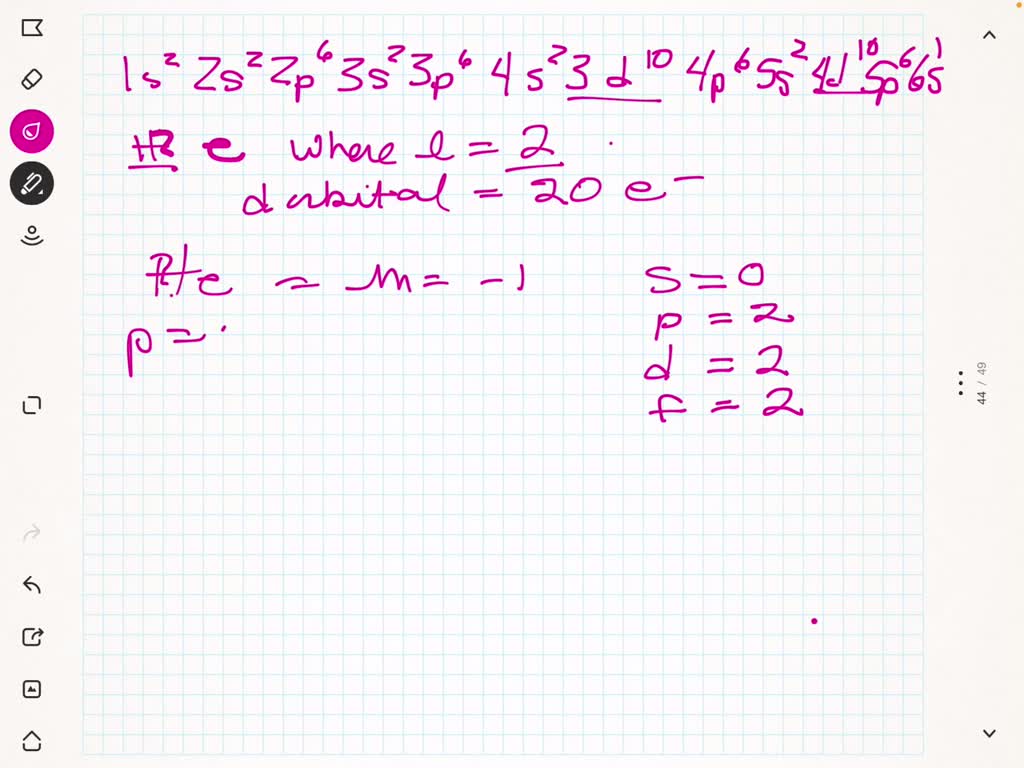 SOLVED: Part 2- (d) (6pt) Determine the total = electron energies of ...