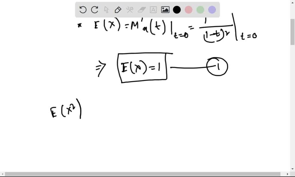 SOLVED: Use moment generating function (MGF) to determine the first and ...