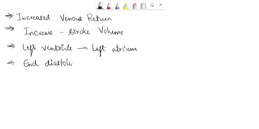 SOLVED: 26 Show Timer Question Completion Status: An increase in venous return to the heart will ...