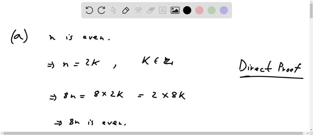 SOLVED: 5. Consider the statement: If n is an integer, then 2n v5n2 + 7 (a) Prove the statement ...
