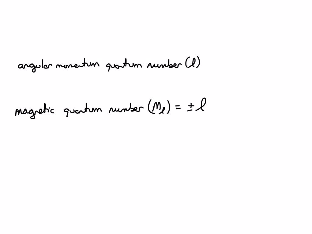 SOLVED: QUESTION 7 How many values for the magnetic quantum number are possible when the value ...