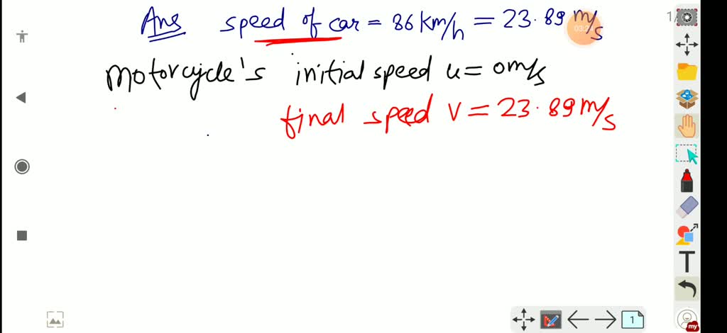 A car is traveling at a steady 86 km/h in a 50 km/h zone. A police ...